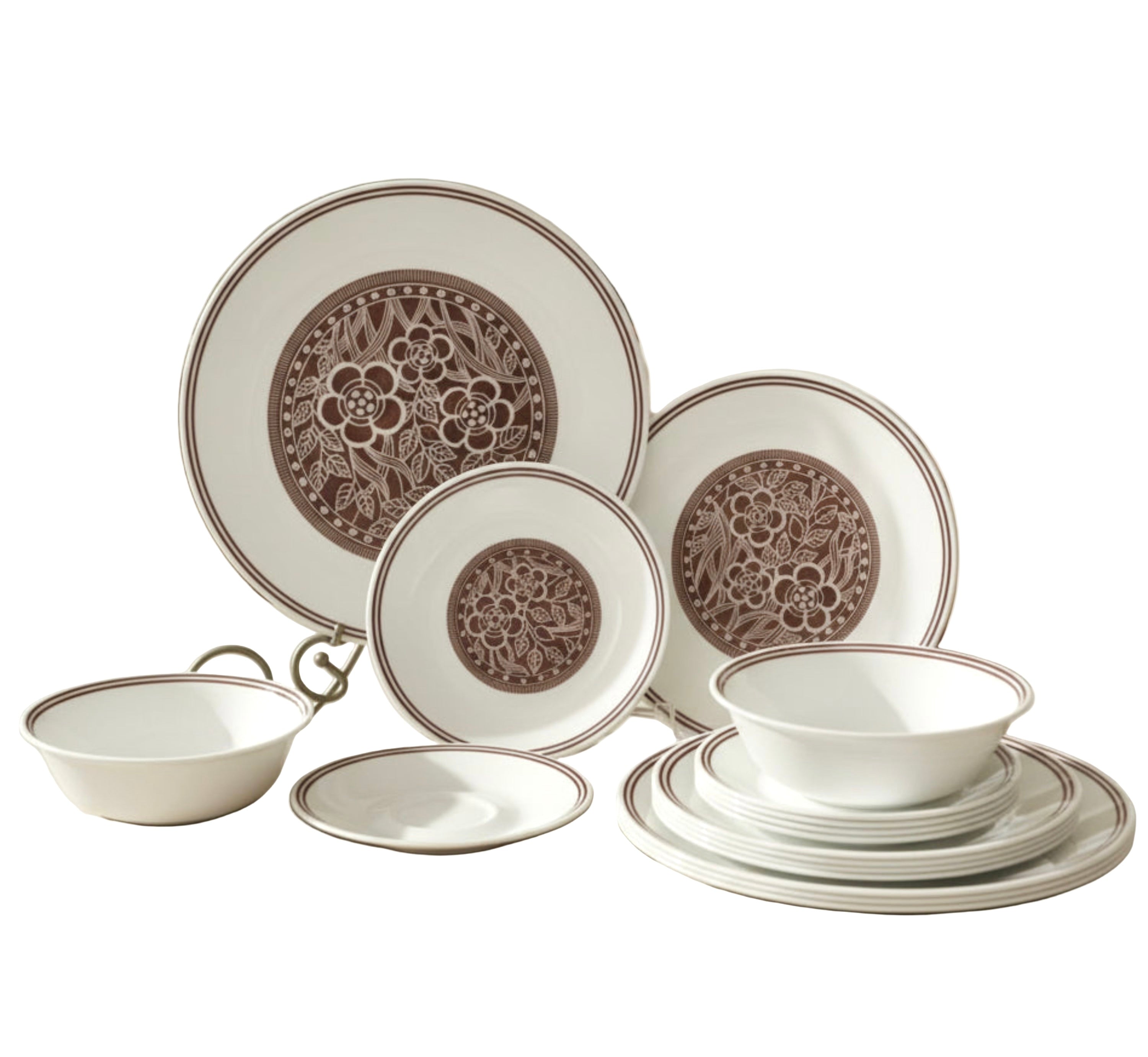 21 Pieces Lot | Rare 1970s Batik Pattern Vintage Corelle Dinnerware Se ...