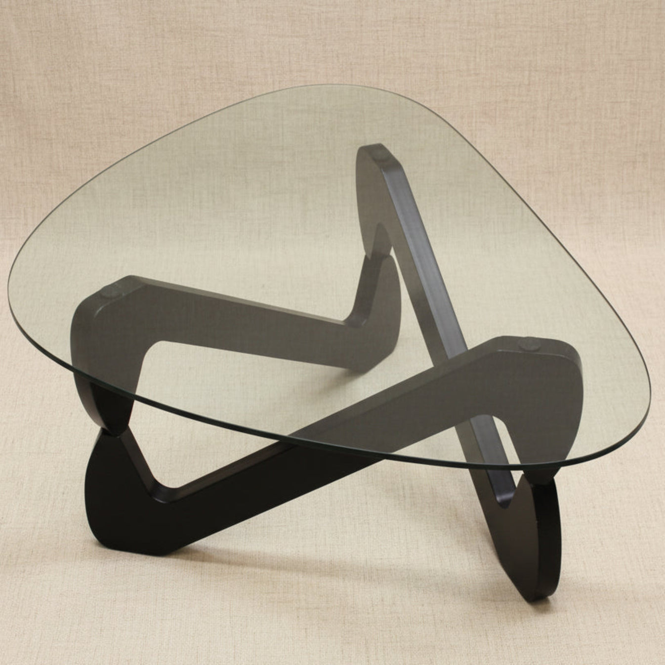 Petite Vintage Black Modern Coffee Table – Off Center Modern