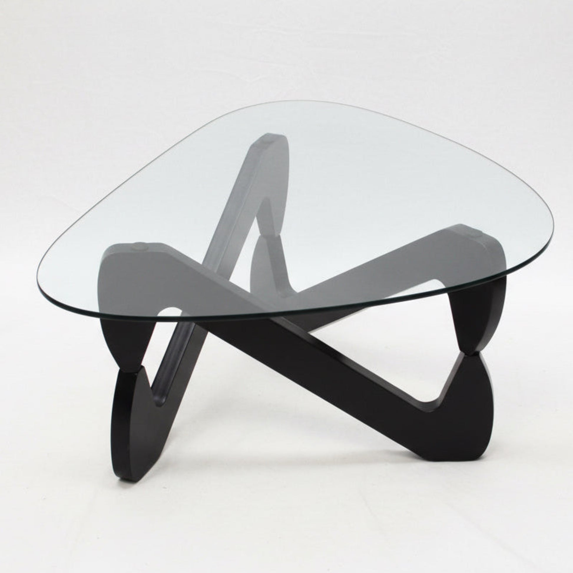 Petite Vintage Black Modern Coffee Table – Off Center Modern