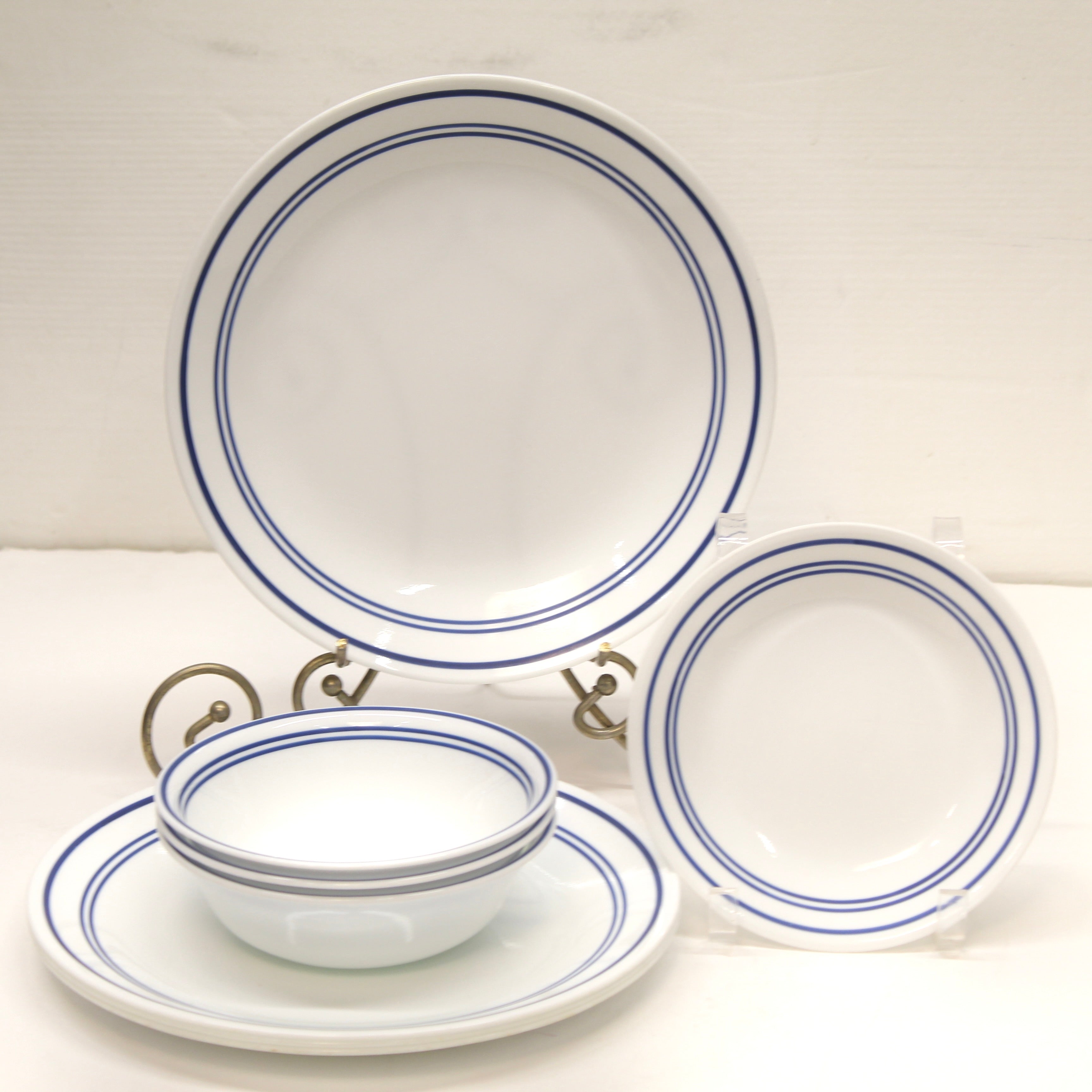 8 Piece Lot | Vintage Corelle 'Cafe Blue' Pattern Dinnerware – Off ...